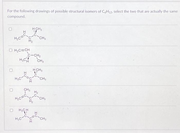 Solved For the following drawings of possible structural | Chegg.com