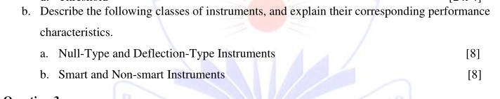 Solved b. Describe the following classes of instruments, and | Chegg.com