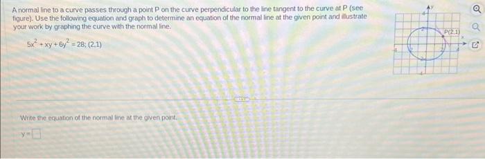 Solved A normal line to a curve passes through a point P on | Chegg.com