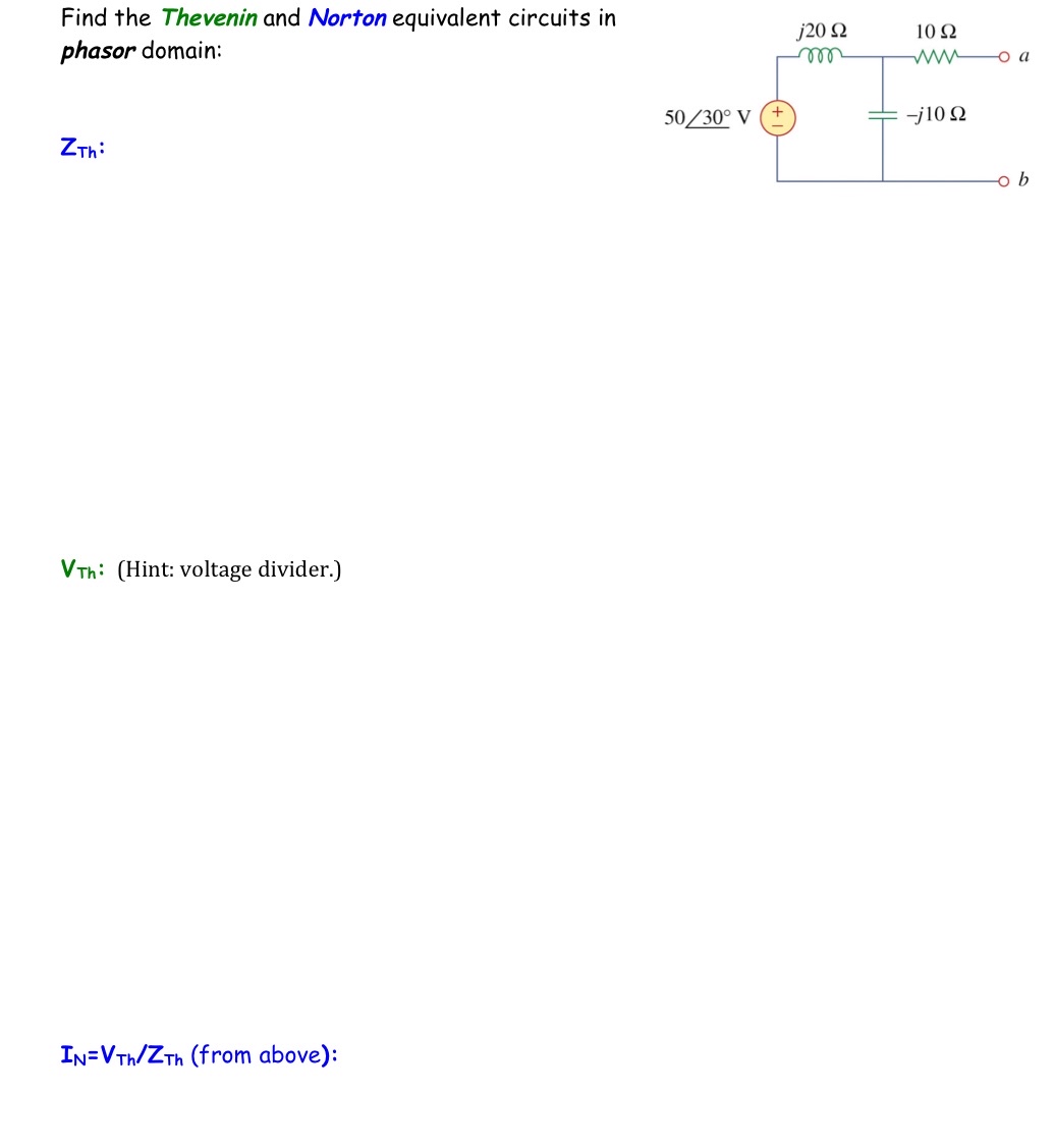 Solved Find the Thevenin and Norton equivalent circuits in | Chegg.com