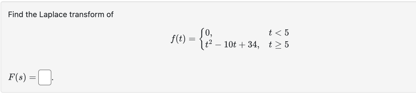Solved Find the Laplace transform | Chegg.com