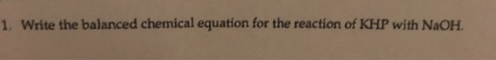Solved Write the balanced chemical equation for the reaction | Chegg.com