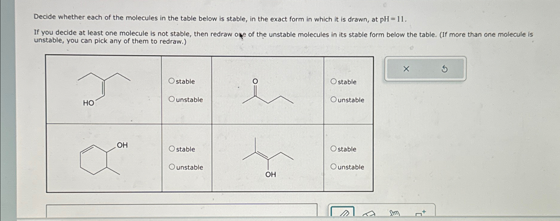 Decide whether each of the molecules in the table | Chegg.com