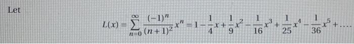 Solved 3. 13 points] Find the Interval of Convergence of | Chegg.com