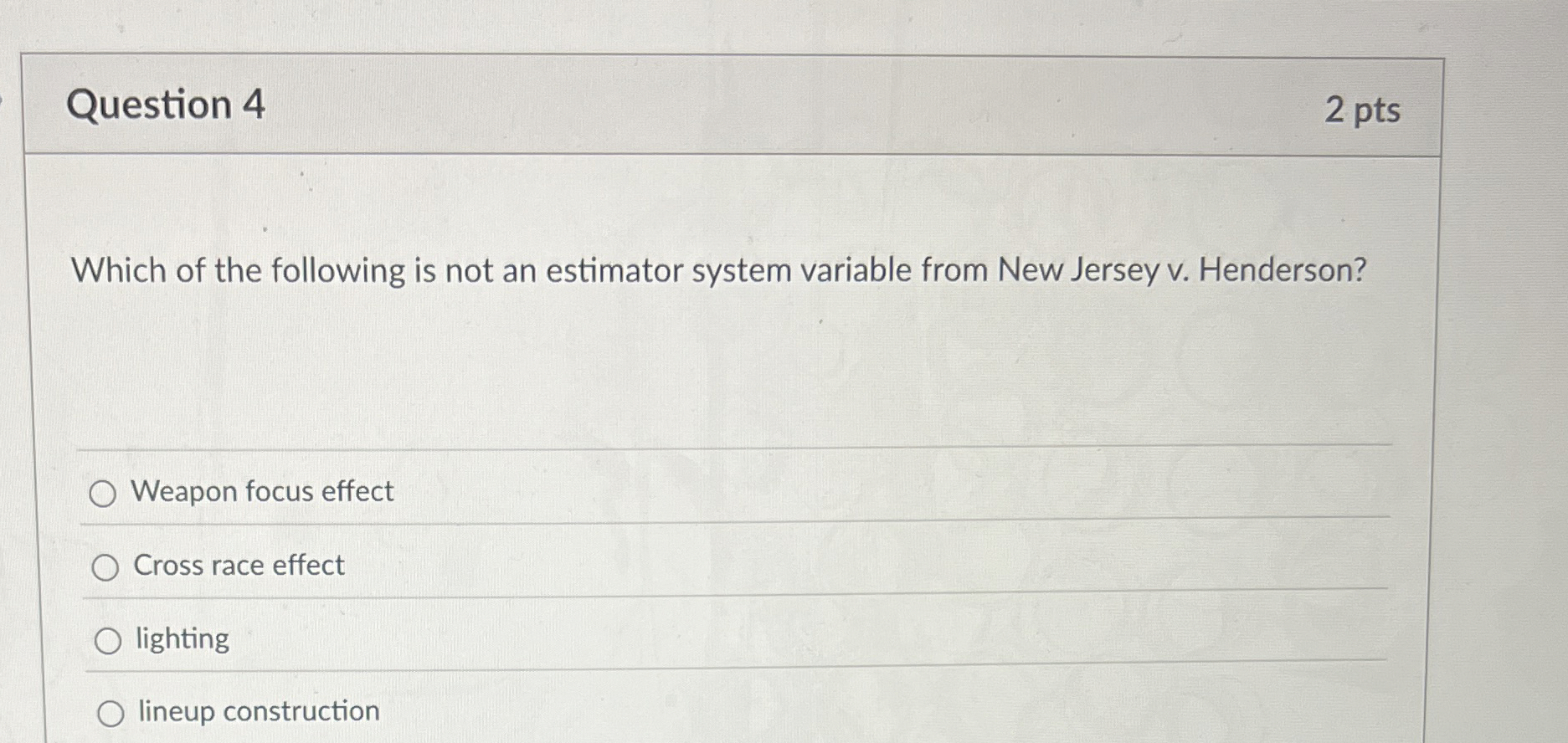 Solved Question 42 ﻿ptsWhich of the following is not an | Chegg.com