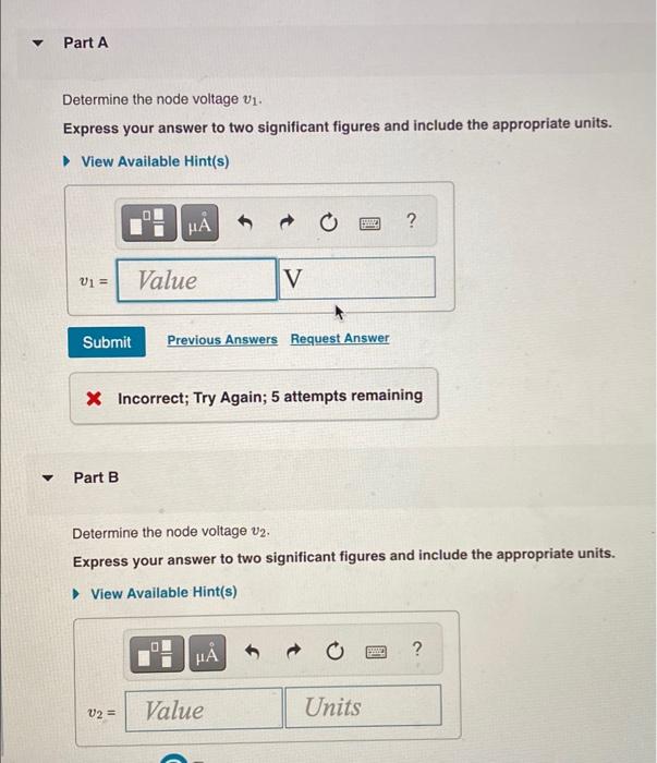 Solved Solve for the node voltages shown in the figure | Chegg.com