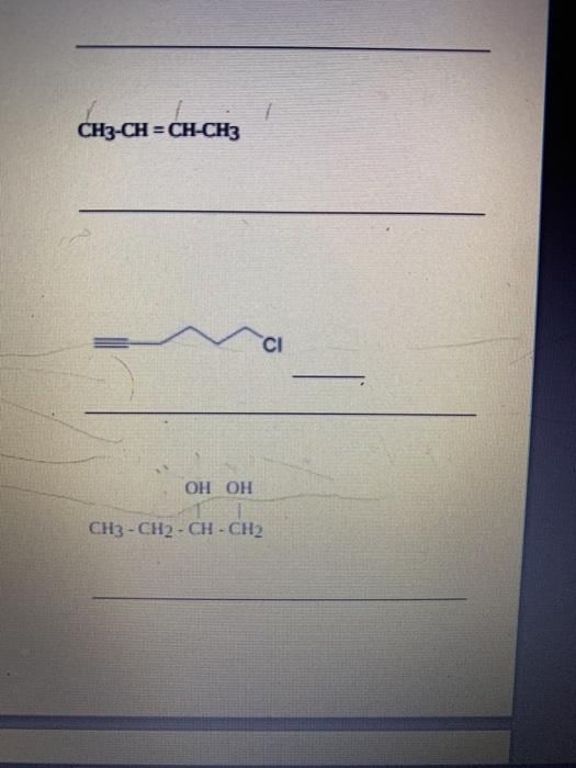 Solved II. Name the following structures La CH3 | Chegg.com