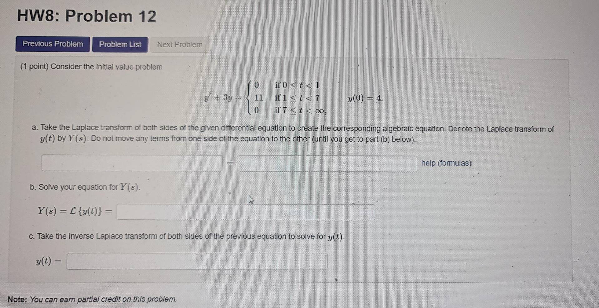 Solved HW8: Problem 12 Previous Problem Problem List Next | Chegg.com