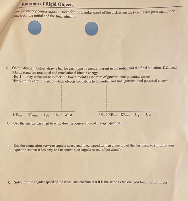Solved IV. More practice with rotational dynamics Consider | Chegg.com