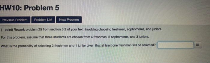 Solved HW10: Problem 5 Previous Problem Problem List Next | Chegg.com