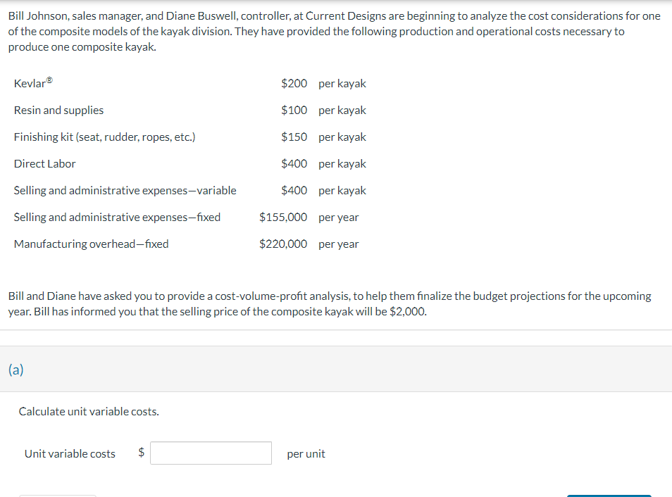 Solved Bill Johnson, sales manager, and Diane Buswell, | Chegg.com