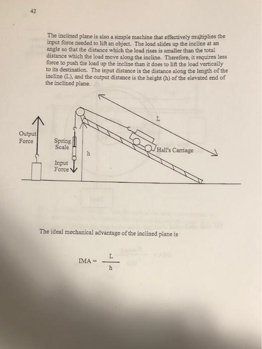 Experiment 6: Simple Machines Introduction Simple | Chegg.com