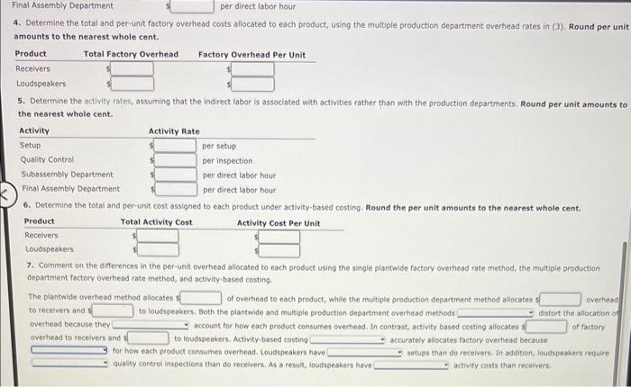 Solved Allocate overhead using a single plantwide rate, | Chegg.com