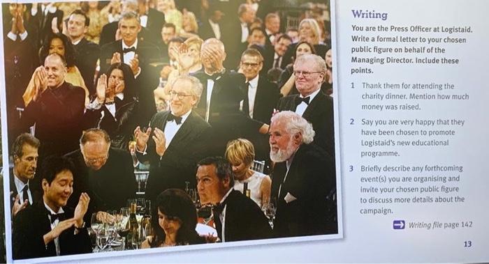 Solved Writing You are the Press Officer at Logistaid. Write | Chegg.com