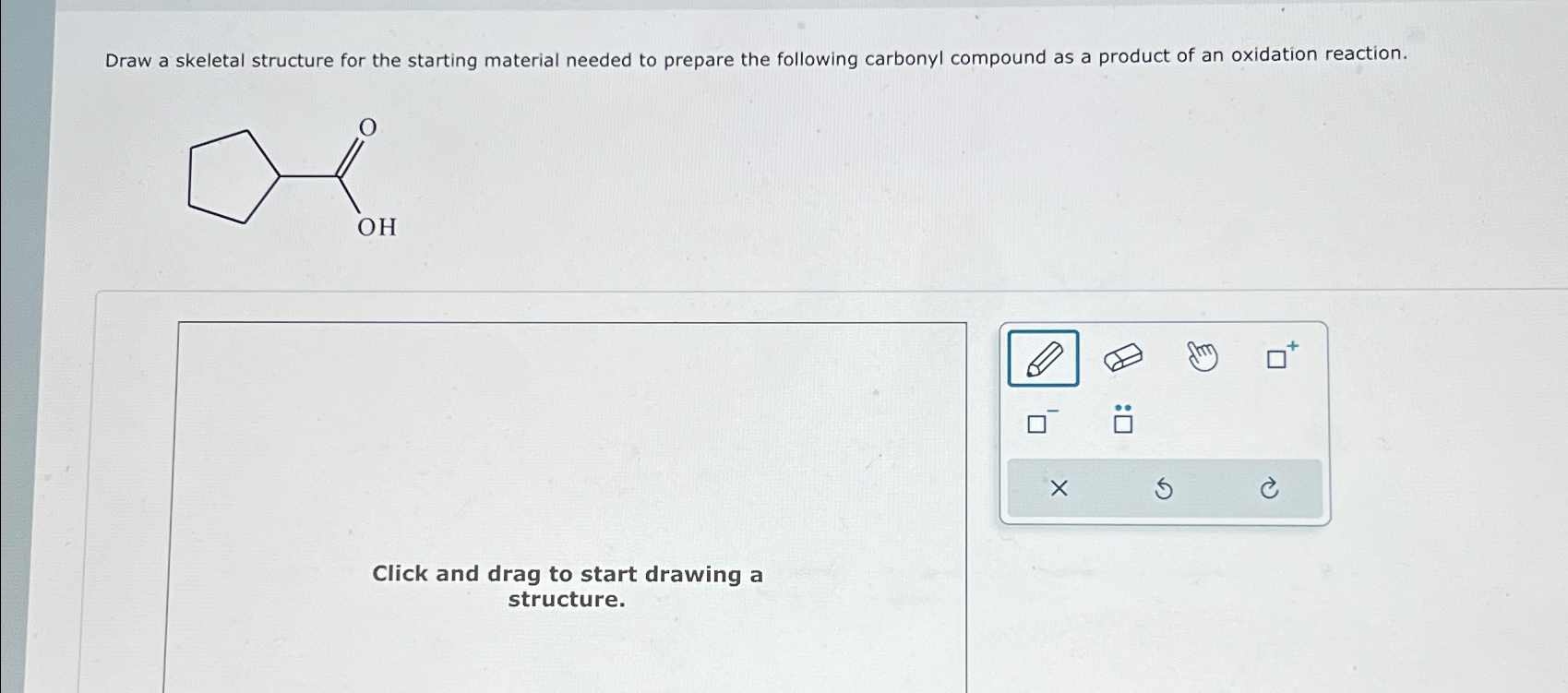 Solved Draw a skeletal structure for the starting material | Chegg.com