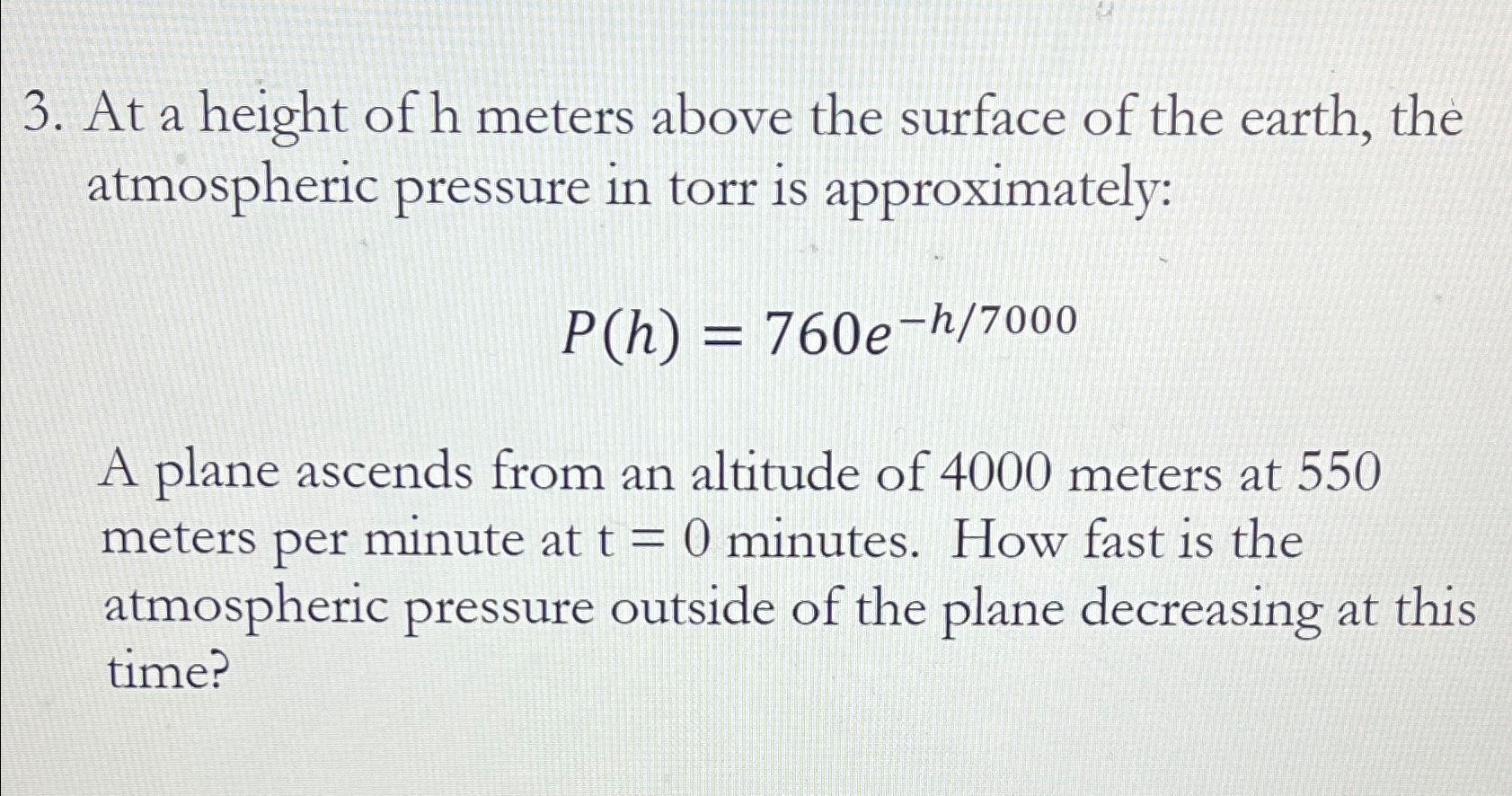 Solved At a height of h ﻿meters above the surface of the | Chegg.com