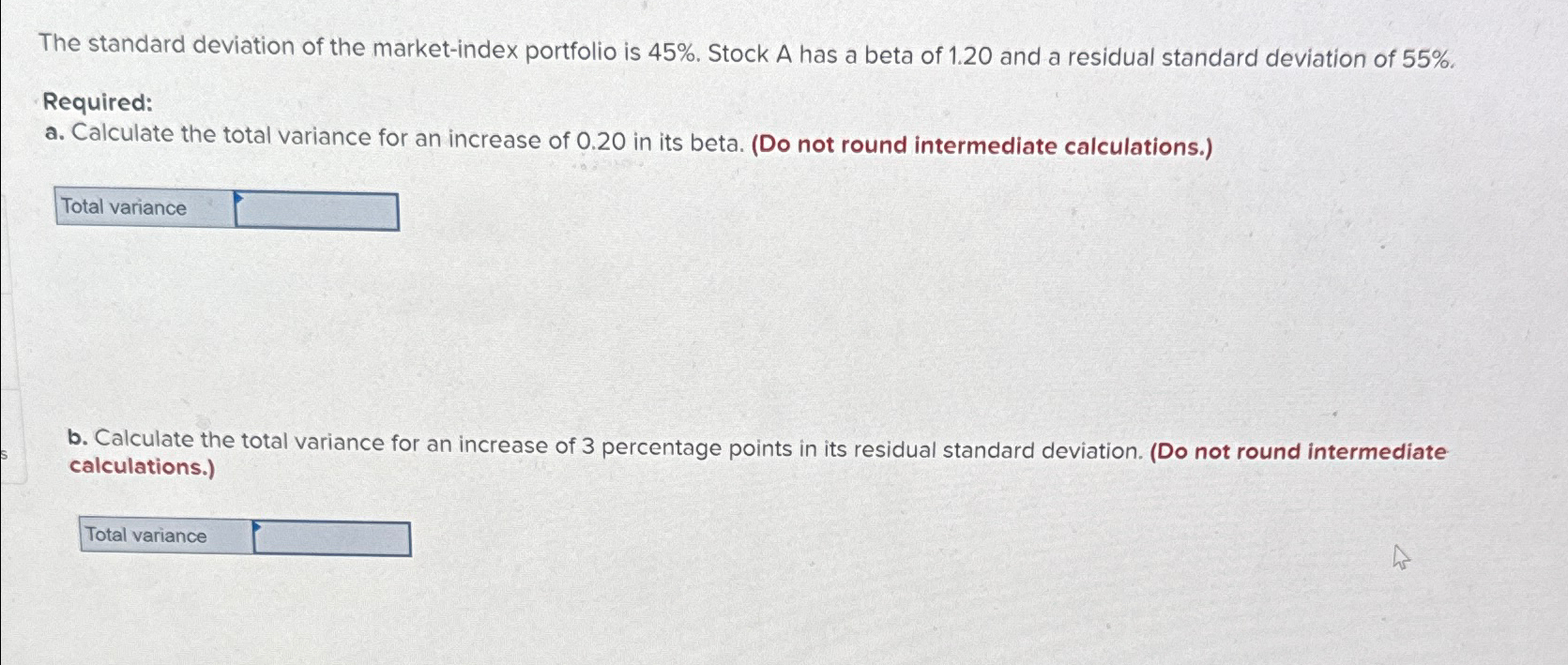 The standard deviation of the market-index portfolio | Chegg.com