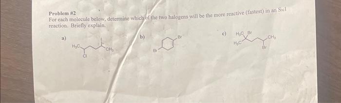 Solved Problem 42 For each molecule below, determine which | Chegg.com