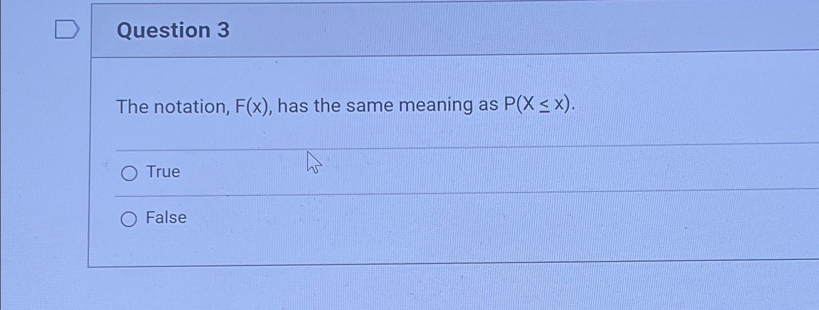Solved Question 3The notation, F(x), ﻿has the same meaning | Chegg.com