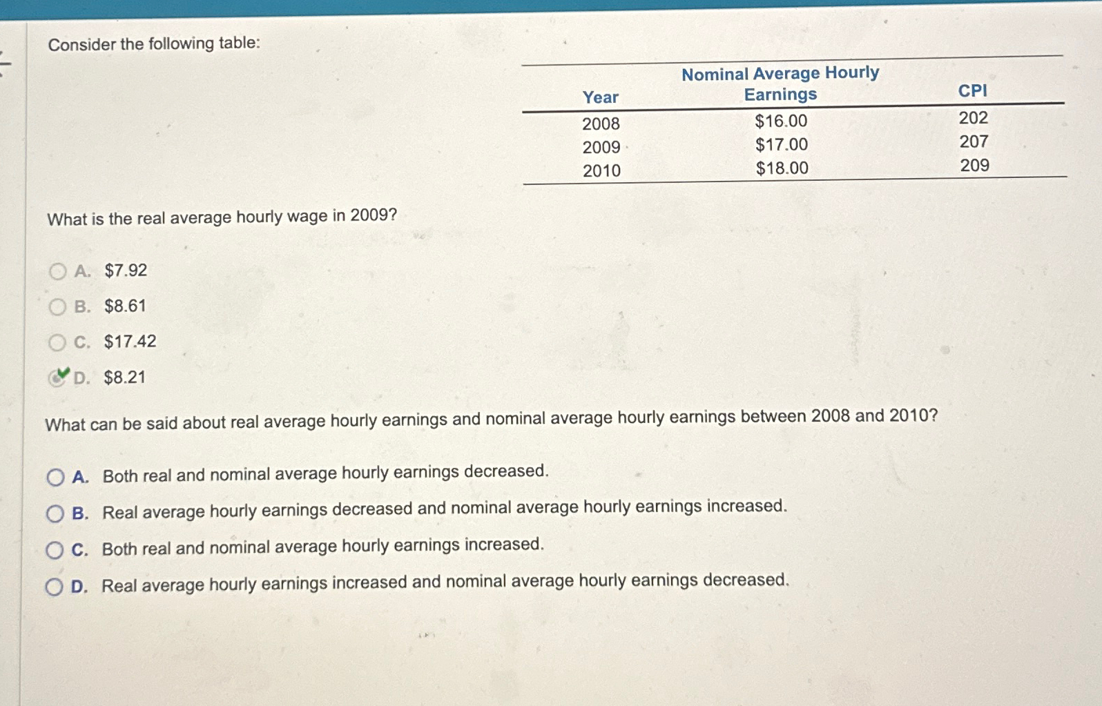 Consider the following table:\table[[,\table[[Nominal | Chegg.com