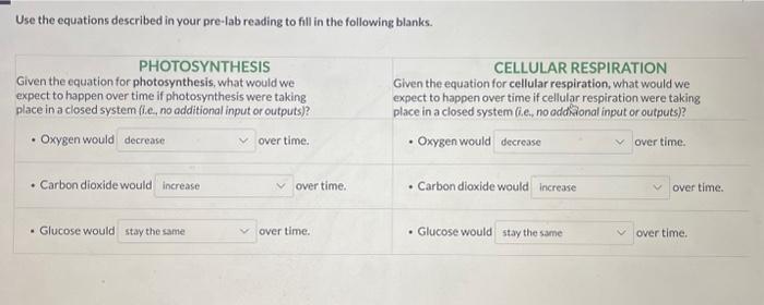 Solved Use the equations described in your pre-lab reading | Chegg.com