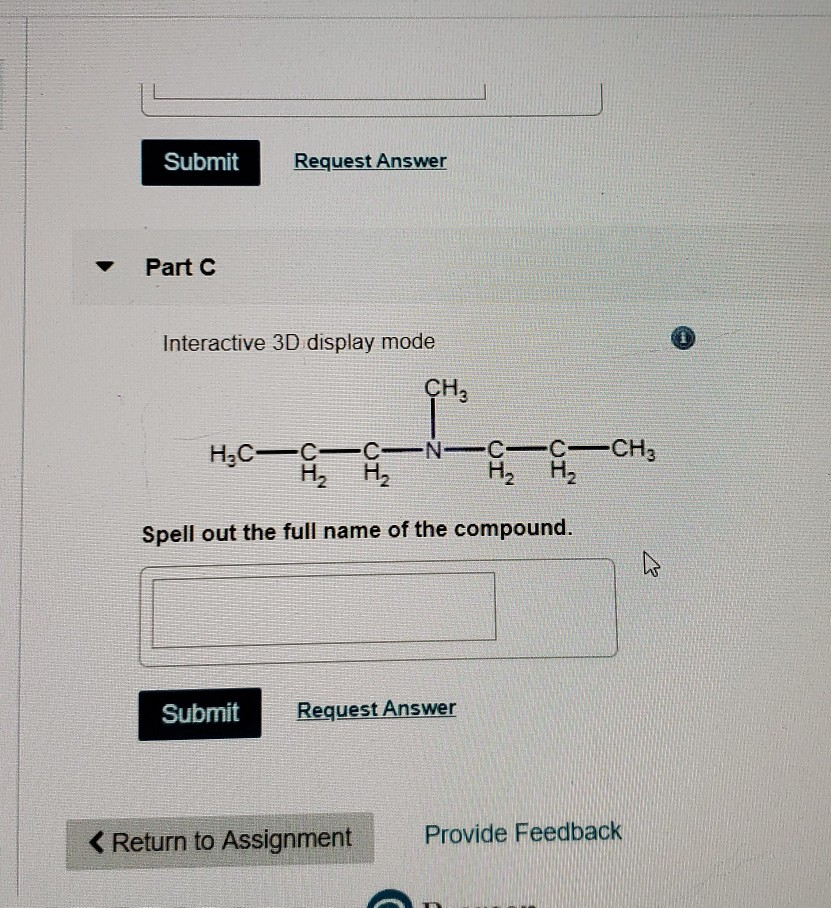 Solved Part A Interactive 3D display mode 0 Spell out the | Chegg.com