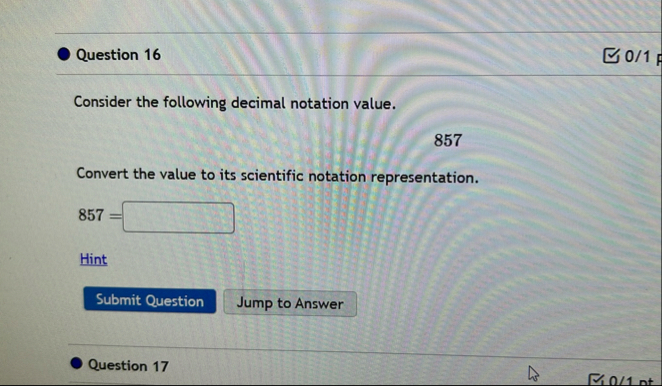 Solved Question 160/1Consider the following decimal notation | Chegg.com