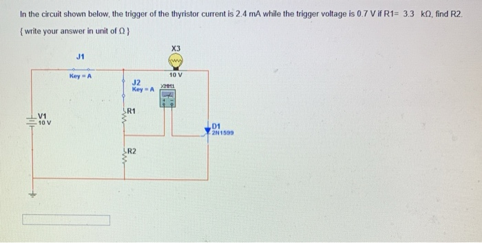 Solved In the circuit shown below, the trigger of the | Chegg.com