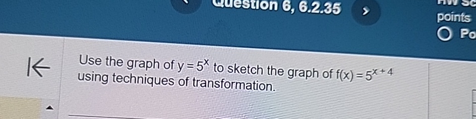 Solved Use the graph of y=5x ﻿to sketch the graph of | Chegg.com