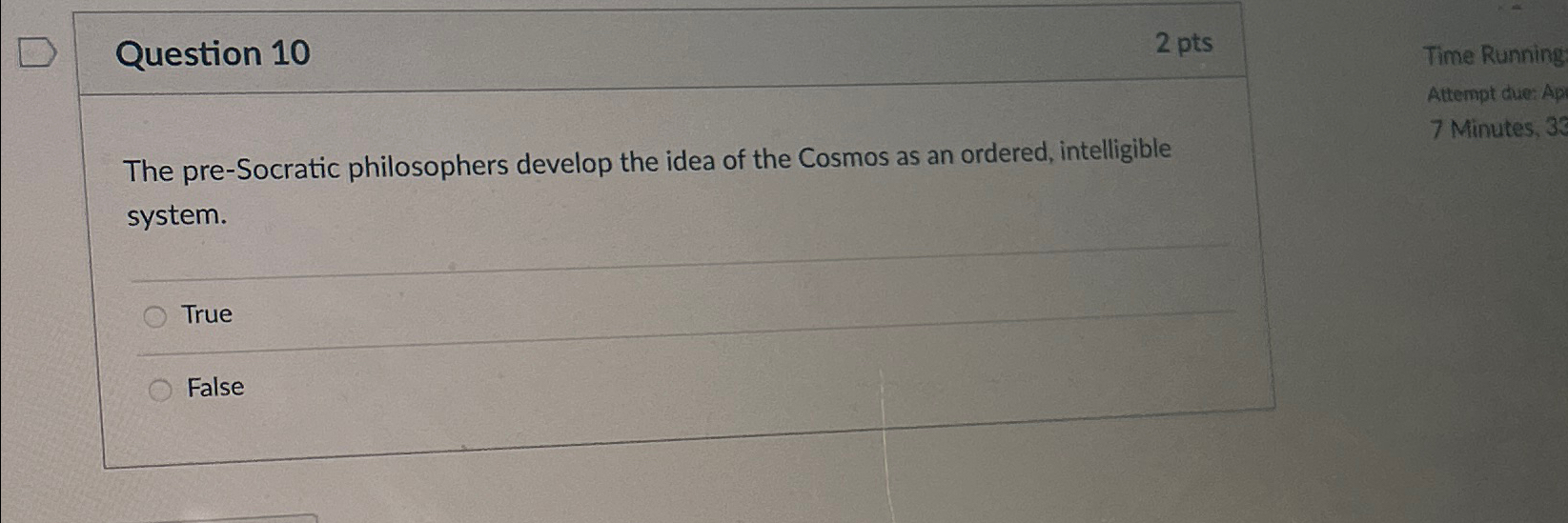 Solved Question 102 ﻿ptsThe pre-Socratic philosophers | Chegg.com