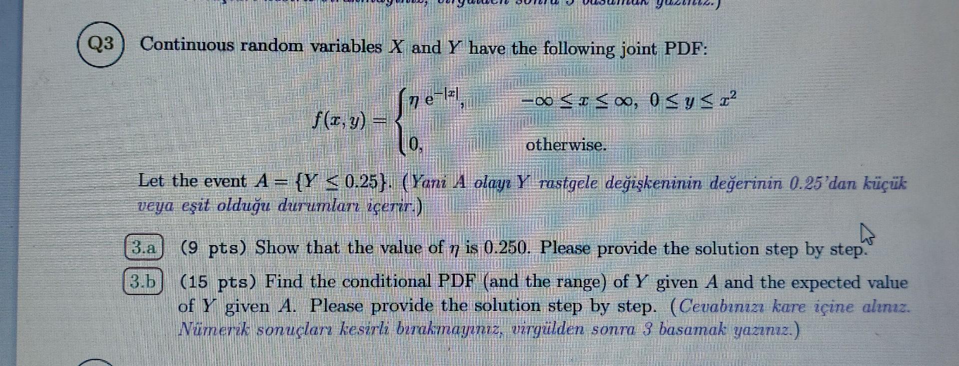 Continuous random variables X and Y have the | Chegg.com