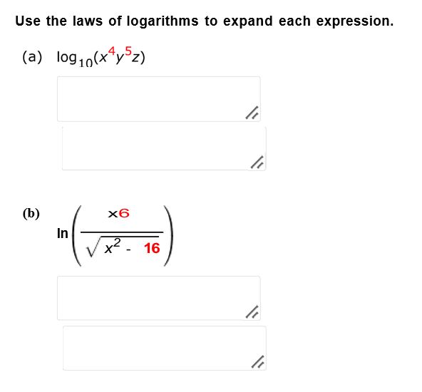 Solved Find the exact value of each expression.Use the laws | Chegg.com