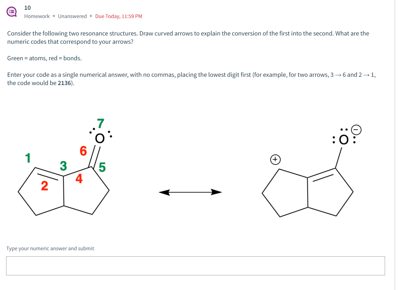 Solved Consider the following two resonance structures. Draw | Chegg.com