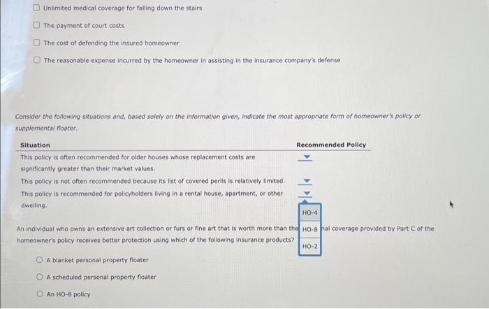 Solved 3. The form and format of the homeowner's insurance | Chegg.com