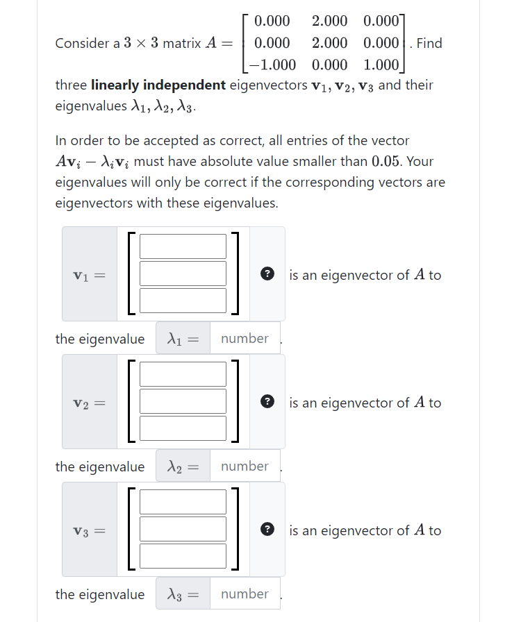Solved Consider a 3×3 ﻿matrix | Chegg.com