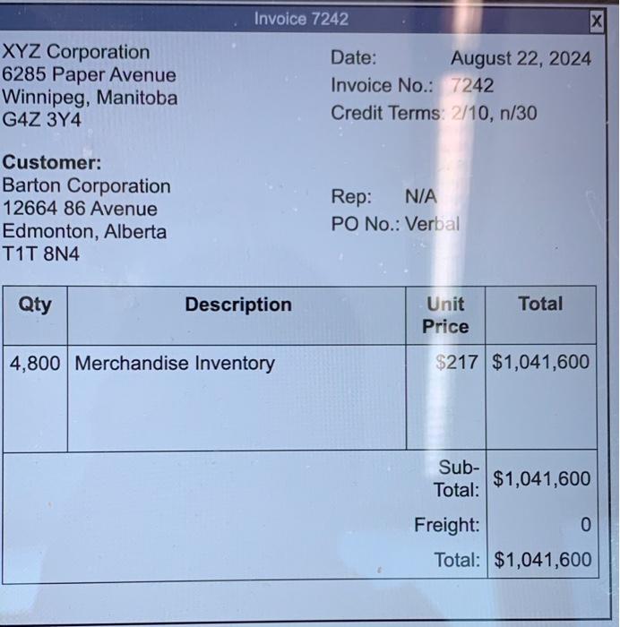 Solved required 1) Create journal entries to show sale and | Chegg.com