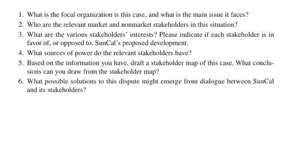 Solved What is the focal organization is this case, and what | Chegg.com