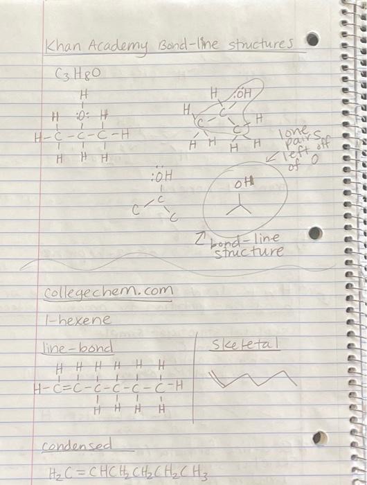 Solved Are bond-line structures and skeletal structures the | Chegg.com