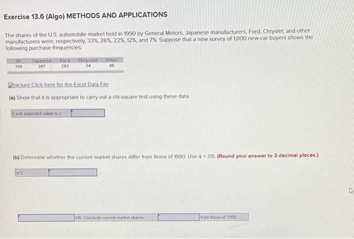 Solved Exercise 13.6 (Algo) METHODS AND APPLICATIONS The | Chegg.com