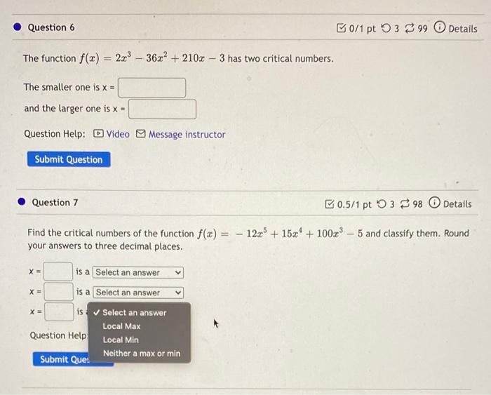 Solved Question 6 B0/1 pt 399 Details The function f(x) = 22 | Chegg.com Solved Question 6 B0/1 pt 399 Details The function f(x) = 22 | Chegg.com