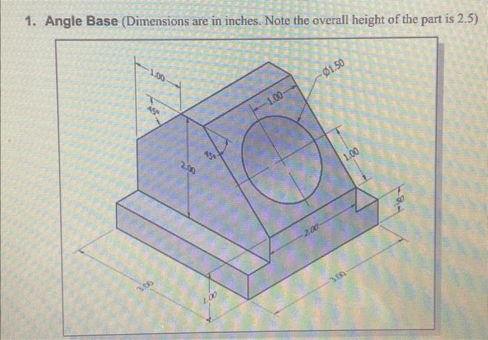 Solved using AutoCAD do the front view, top view, side view | Chegg.com