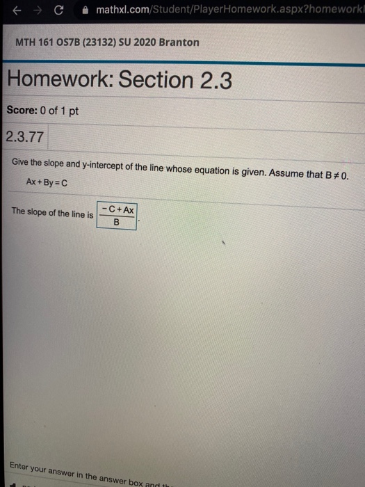 Solved € → C mathxl.com/Student/PlayerHomework.aspx?homework | Chegg.com