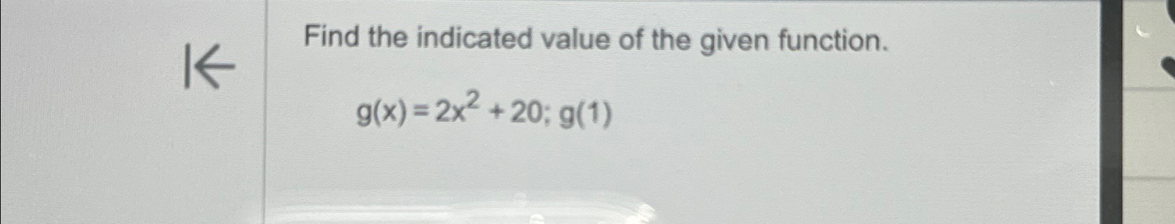 Solved Find the indicated value of the given | Chegg.com
