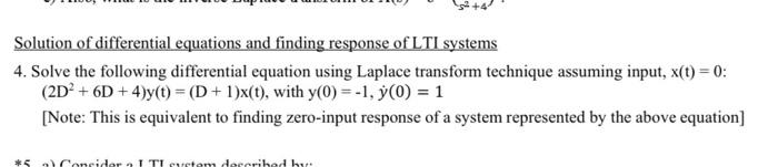Solved Solution of differential equations and finding | Chegg.com