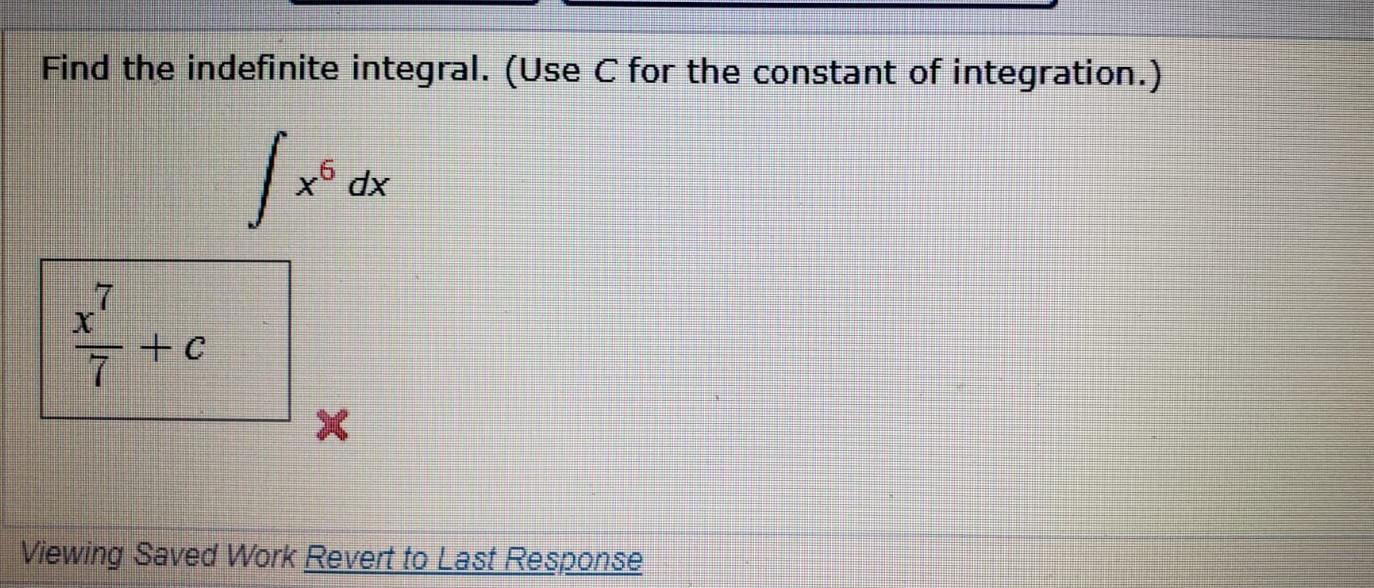 Solved Find the indefinite integral. (Use C for the constant | Chegg.com