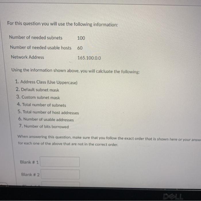 Solved For this question you will use the following | Chegg.com