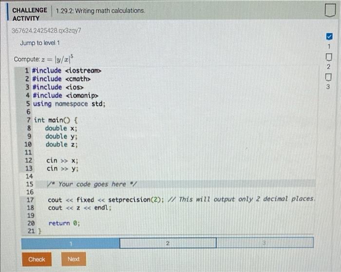 Solved CHALLENGE 129.2. Writing math calculations ACTIVITY | Chegg.com