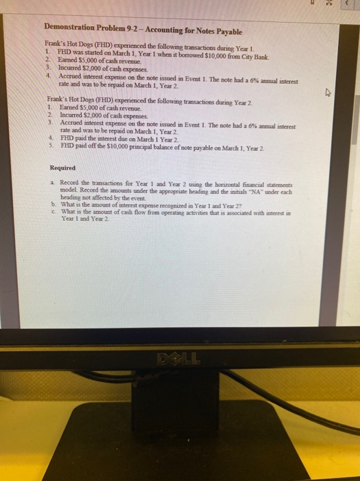 Solved Chapter 9 Demonstration Problems Demonstration | Chegg.com