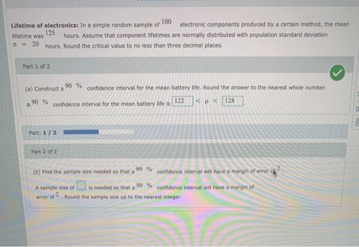 Solved Lifetime of electronics: In a simple random sample of | Chegg.com
