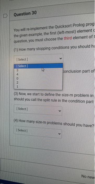 You will re-implement the Quicksort Prolog program | Chegg.com